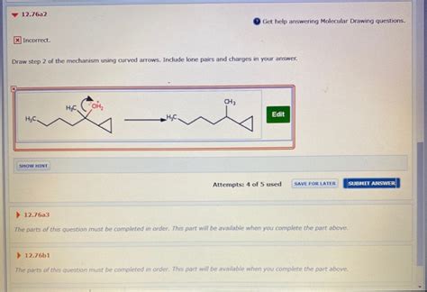 Solved Draw Step Two And Three Of The Mechanism Using Curved Chegg Com