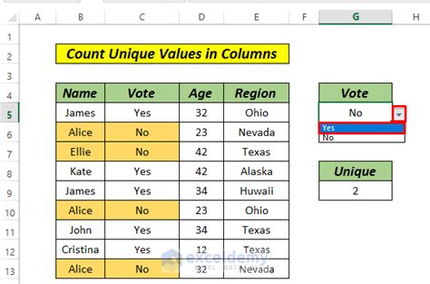 Excel Count Unique Values In Multiple Columns Printable Forms Free Online