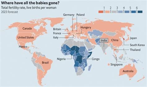 Map Of Global Tfr Total Fertility Rate R Neoliberal