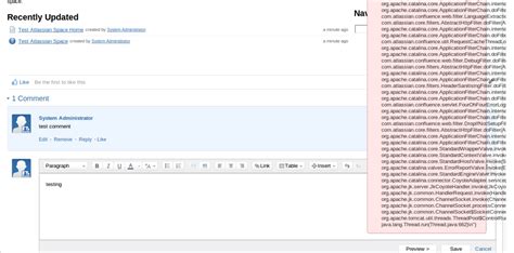 Unable To Add Comment To Confluence Page Due To Noclassdeffounderror Confluence Atlassian