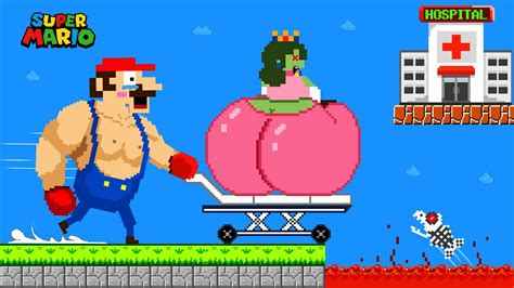 Mario Challenge Takes Big Butt Peach To The Zombie Hospital In Maze