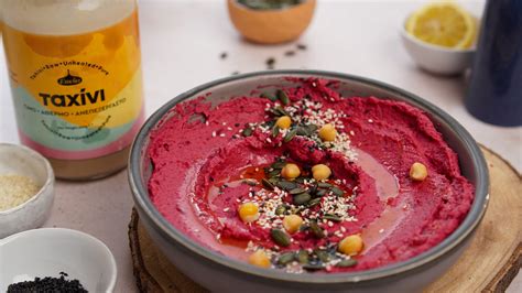 Χούμους με παντζάρι και ταχίνι 𝐄𝐦𝐞𝐥𝐢𝐚 Μελάσα Emelia