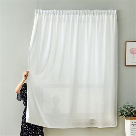 가리개커튼 붙이는 벨크로 가리개 커튼 거실 창문 주방 원룸 가림막 커텐 2size 2colors 오늘의집 쇼핑