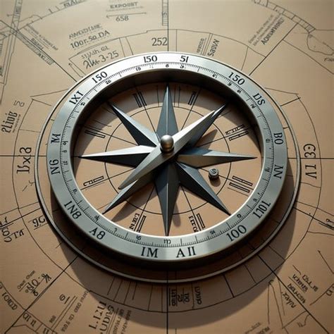 Free Military Compass Blueprint Image Compass Navigation Nautical Download At Stockcake