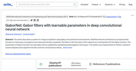 Gabornet Gabor Filters With Learnable Parameters In Deep Convolutional Neural Network