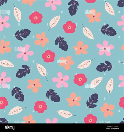 Floral Seamless Pattern Design Elegant Trendy Ditsy Abstract Beautiful