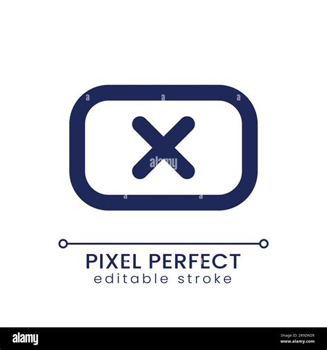 Remove Background Pixel Perfect Linear Ui Icon Stock Vector Image And Art