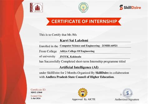 Sai Lakshmi Karri On Linkedin Ai Artificialintelligence Internship