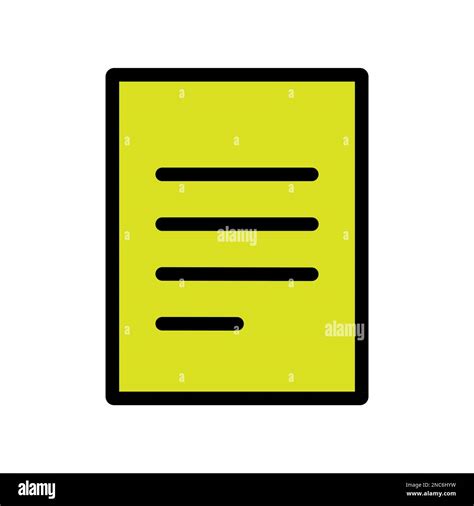Text File Icon Line Isolated On White Background Black Flat Thin Icon On Modern Outline Style