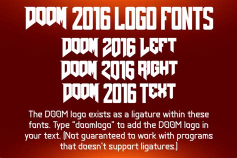 Doom 2016 Font Hk Fonts Fontspace