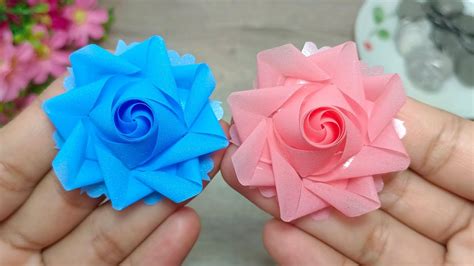 พับเหรียญโปรยทาน Ep 323 ดอกกุหลาบกำลังแย้ม สวย น่ารัก ทำง่าย สำหรับ