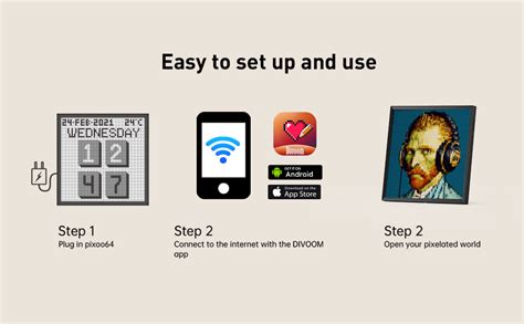 Divoom Pixoo 64 Wifi Pixel Art Digital Frame With App Control And Custom Creation