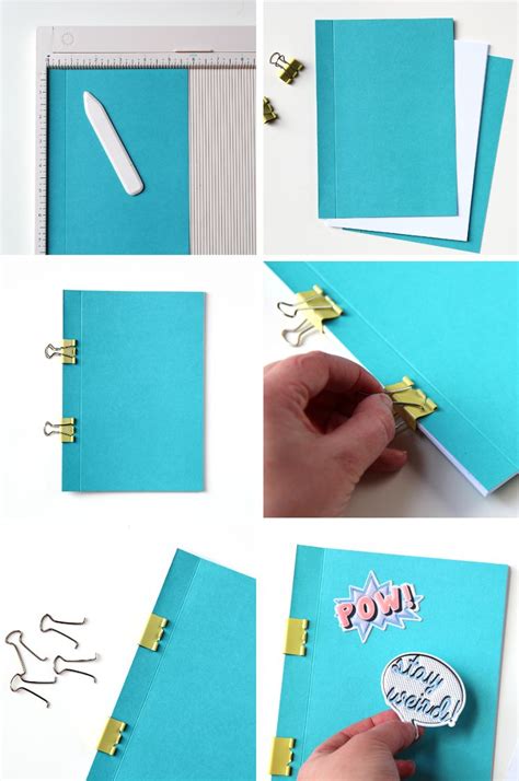 Bind Your Notebooks With This Quick And Simple Binder Clip Bookbinding Method Diy Binder