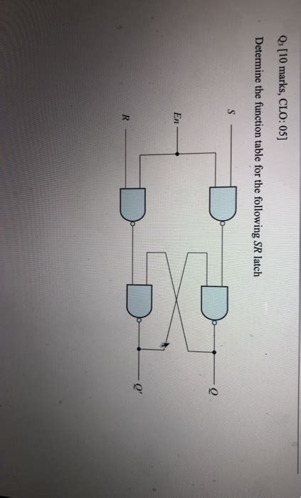 Solved Q 10 Marks Clo 05 Determine The Function Table