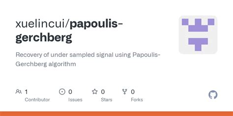 Github Xuelincuipapoulis Gerchberg Recovery Of Under Sampled Signal Using Papoulis Gerchberg