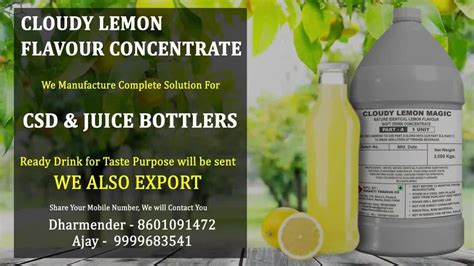 Cloudy Lemon Flavour For Soft Drink Liquid Packaging Type Hdpe Bottles At Best Price In Delhi