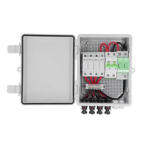Buy Pv Combiner Box Ip65 Waterproof 4 String Metal Solar Combiner Box With 10a Rated Current