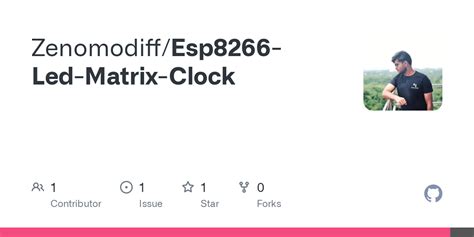 GitHub Zenomodiff Esp8266 Led Matrix Clock