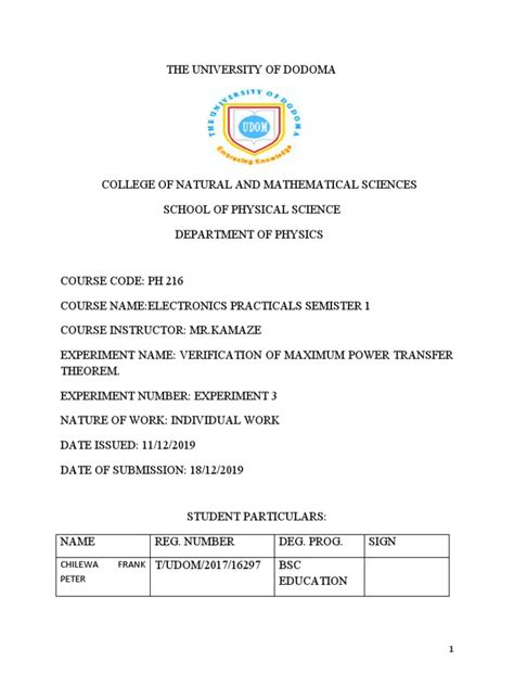 Maximum Power Transfer Theorem Pdf Electric Power Transmission Electricity