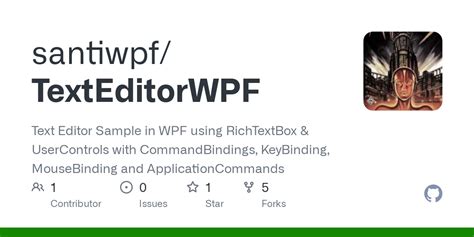 GitHub Santiwpf TextEditorWPF Text Editor Sample In WPF Using
