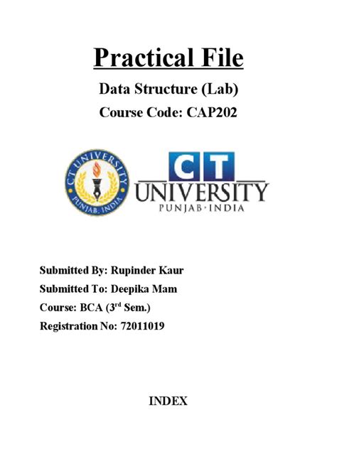 Practical File Of Ds Pdf Queue Abstract Data Type Array Data Structure