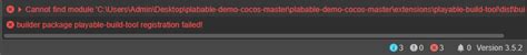Registration Failed · Issue 9 · Minzhi3playable Build Tool · Github