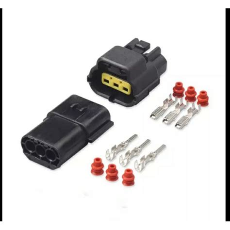 Jual Soket Konektor Connector Pin Waterproof Anti Air Motor Mobil Male Female Kabel Soket
