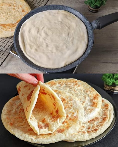 Soft And Flaky Layered Flatbread Recipe Cyssero