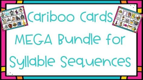 Syllable Sequence Mega Bundle By The Cincy Speechie Tpt