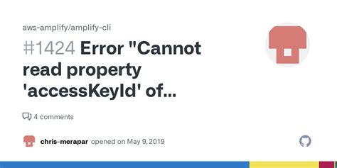 error cannot read property accesskeyid of undefined with