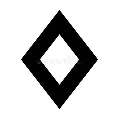 Rhombus Symbol Shape Vector Icon For Creative Graphic Design Ui Element In A Pictogram Stock