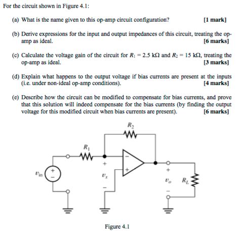 Solved For The Circuit Shown In Figure 4 1 A What Is The Chegg