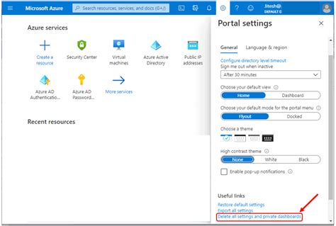Azure Portal Settings And Preferences Walkthrough Microsoft Azure