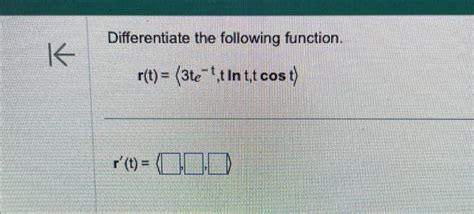 Solved Find Both The Vector Equation And The Parametric Chegg Com