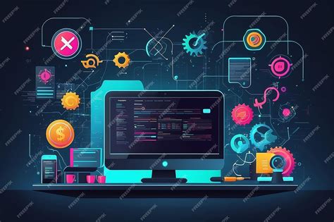 Software Code Testing Concept Illustration Premium Ai Generated Image