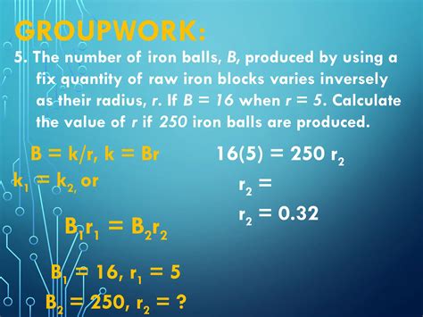 Lessons On Variation Inverse Variation Pptx