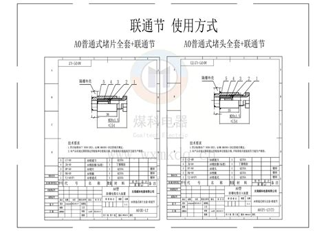 A0型防爆电缆引入装置 A0 A5螺纹型引入装置 无锡煤科电器有限公司 无锡煤科电器有限公司