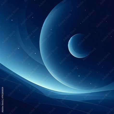 벽지 로고 배너 웹 디자인 템플릿에 대한 흐림 배경을 혼합하는 어둡고 밝은 파란색 그림이 포함된 파란색 그라데이션 추상 배경 Stock Illustration