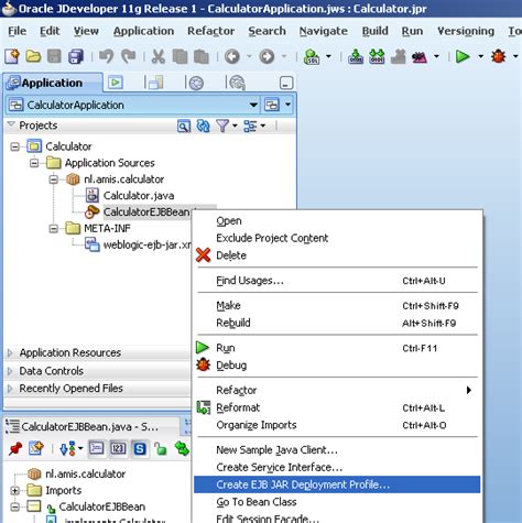 Calling An EJB From A SOA Composite Application Using The EJB Binding