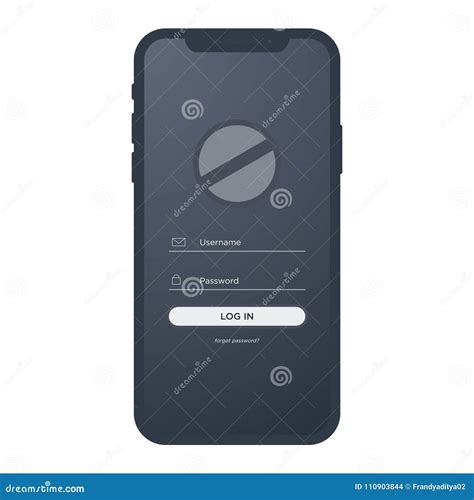 Login Design Template Vector Can Be Edited As Needed Stock Illustration Illustration Of Mobile