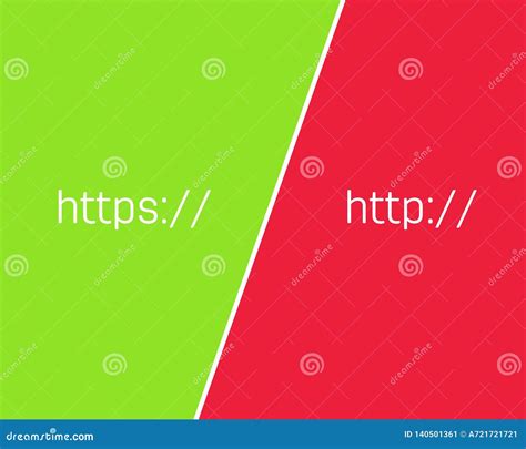 Creative Vector Illustration Of Https Protocol Connection Ssl Encryption Web Site Isolated