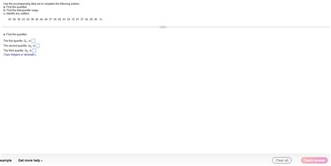 Solved Use The Accompanying Data Set To Complete The