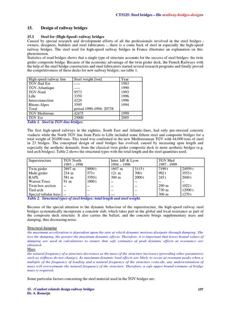 Deflection Of Railway Bridges Pdf Bridge Strength Of Materials