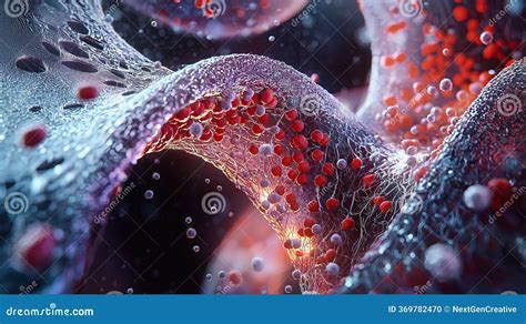 Anatomical Cross Section Of The Human Microcirculation System Royalty Free Stock Image