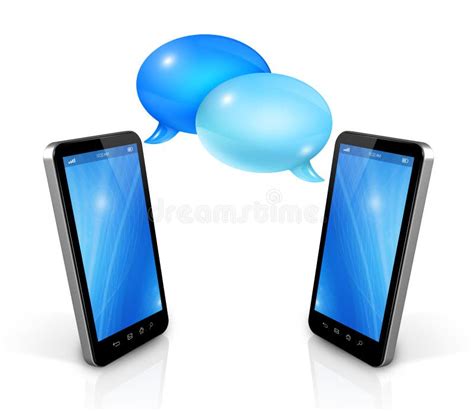Speech Bubbles And Mobile Phones Stock Illustration Illustration Of Business Global 44971266