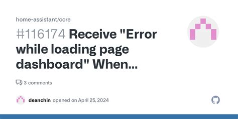 Receive Error While Loading Page Dashboard When Clicking Settings · Issue 116174 · Home