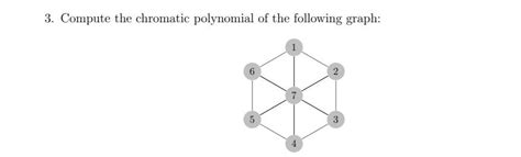 Solved 3 Compute The Chromatic Polynomial Of The Following