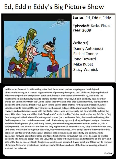 1001 Animations Ed Edd N Eddys Big Picture Show By Trefrex On Deviantart