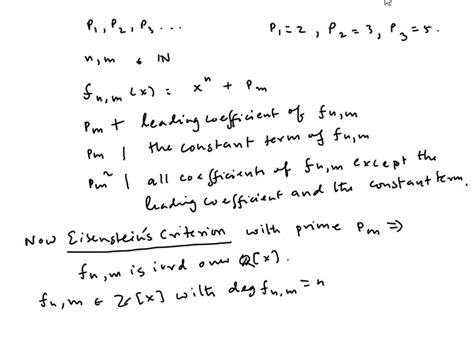 Solved Xn − A ∈ Qx A ∈ Q M ≥ 1 Defined As The Largest Factor Of N