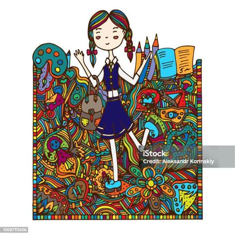 벡터 풍자 만화 손으로 그려진 낙서 사람 얼굴에 대한 스톡 벡터 아트 및 기타 이미지 사람 얼굴 곡선 꽃 식물 Istock